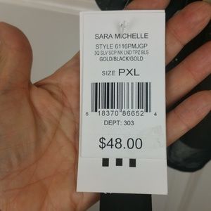 Sara Michelle | Tops | Sara Michelle Ombre Glitter Keyhole Back Top Pxl ...